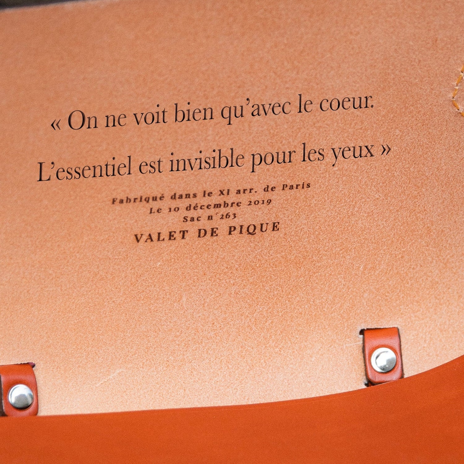Valet de pique - Maroquinerie artisanale - Fabrication Française